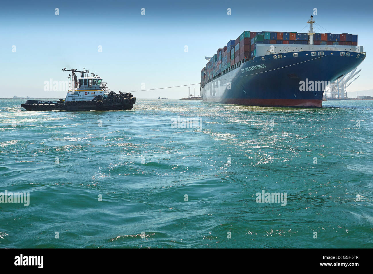 The Giant, CMA CGM Centaurus, Container Ship Is Manoeuvred Into Pier J ...