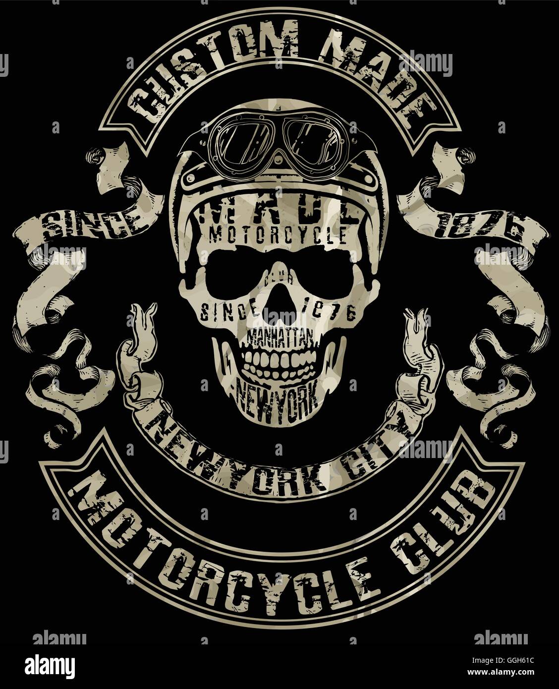 Motorcycle Skull Logo