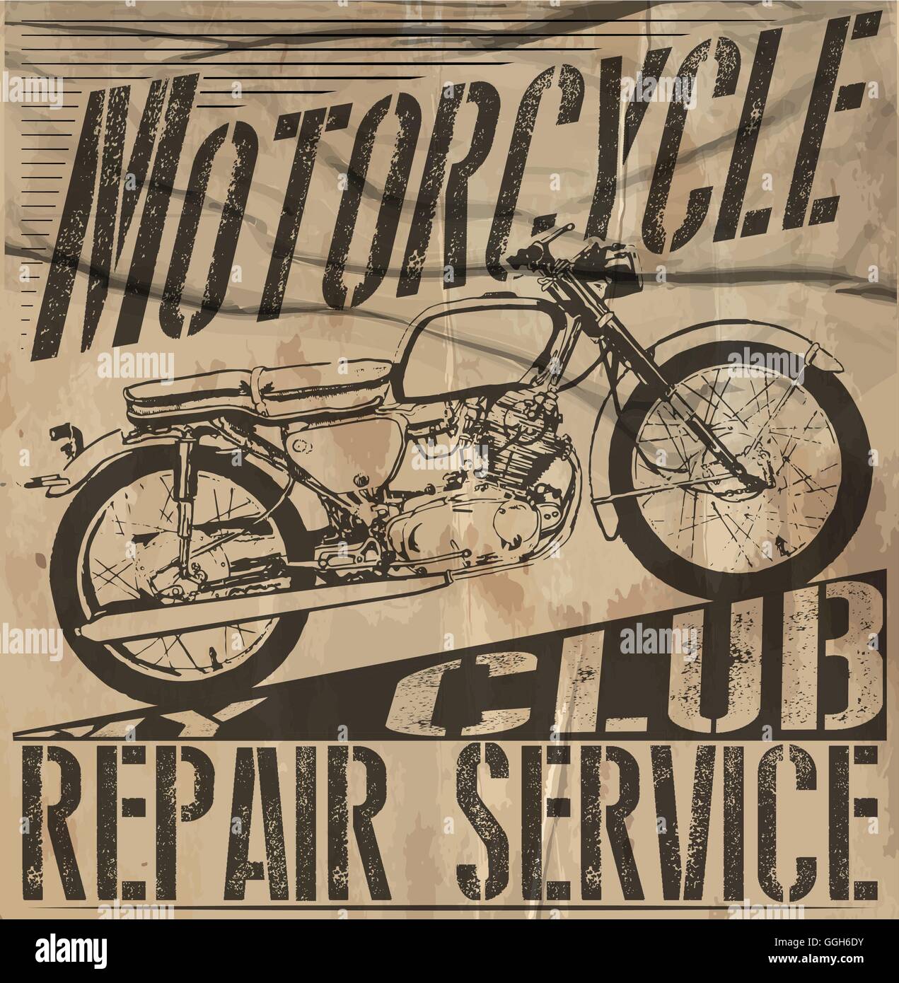 Vintage Motorcycle vector Set.skull riders motorbike vector set Stock ...