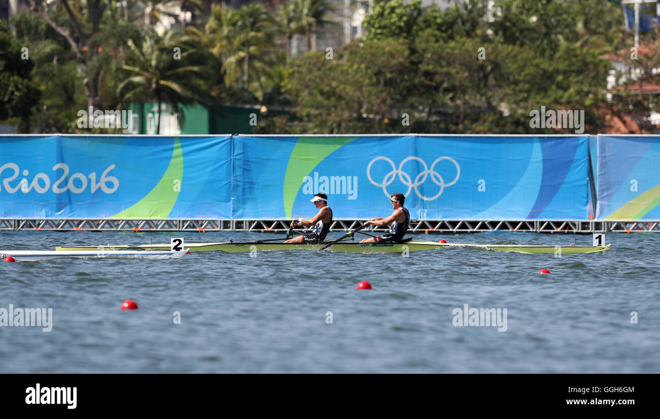 Great Britain's Alan Sinclair and Stewart Innes during the Men's Pairs ...