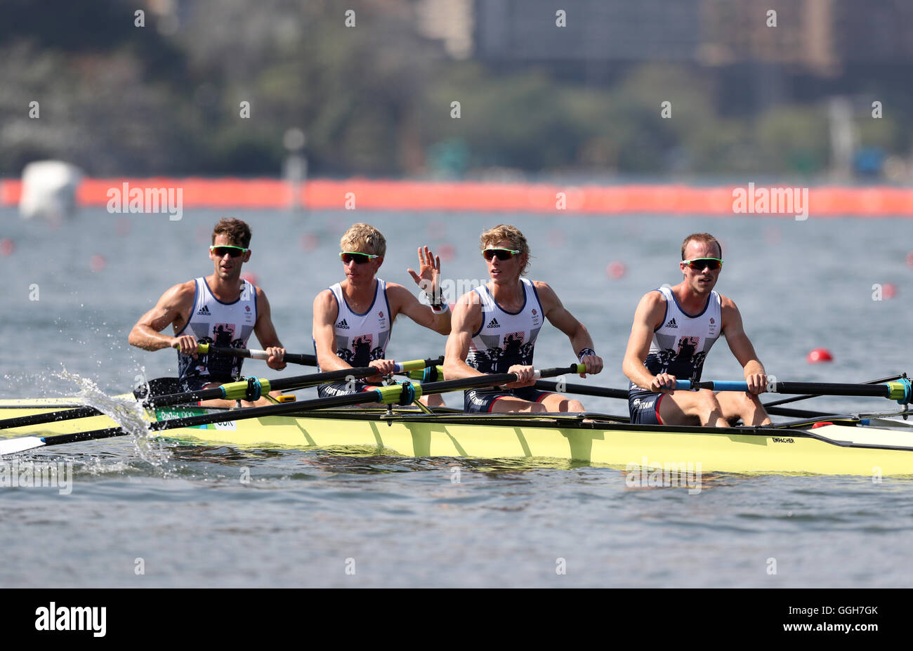 Great Britain's lightweight fours Peter Chambers, Jono Clegg, Mark ...