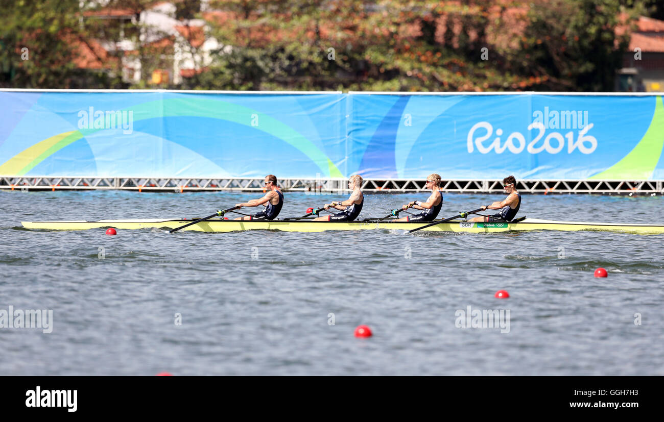 Great Britain's lightweight fours Peter Chambers, Jono Clegg, Mark ...