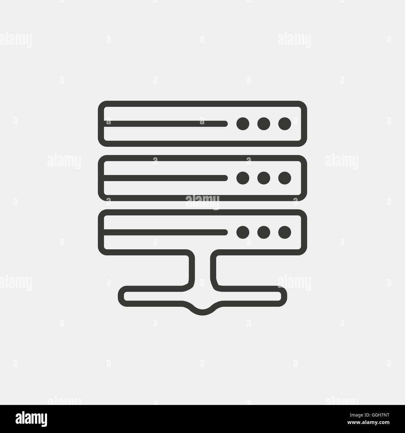 Server icon Stock Vector Images - Alamy