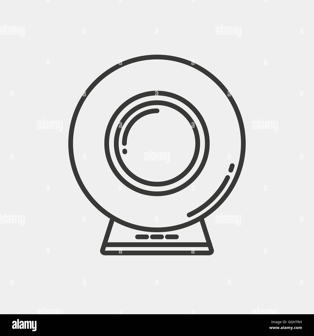 Webcam outline icon hi-res stock photography and images - Alamy