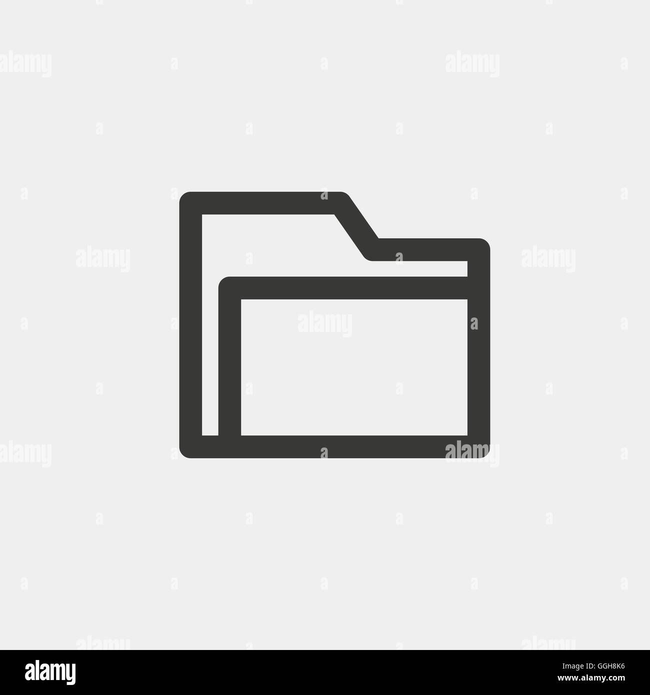 Cartoon folder icon Stock Vector Images - Alamy