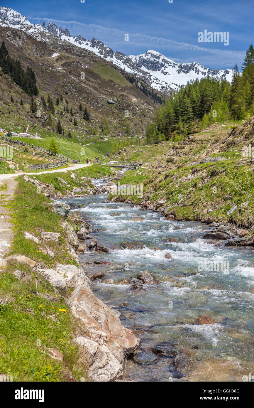 geography / travel, Italy, South Tyrol, the Ahr river in the rearward ...