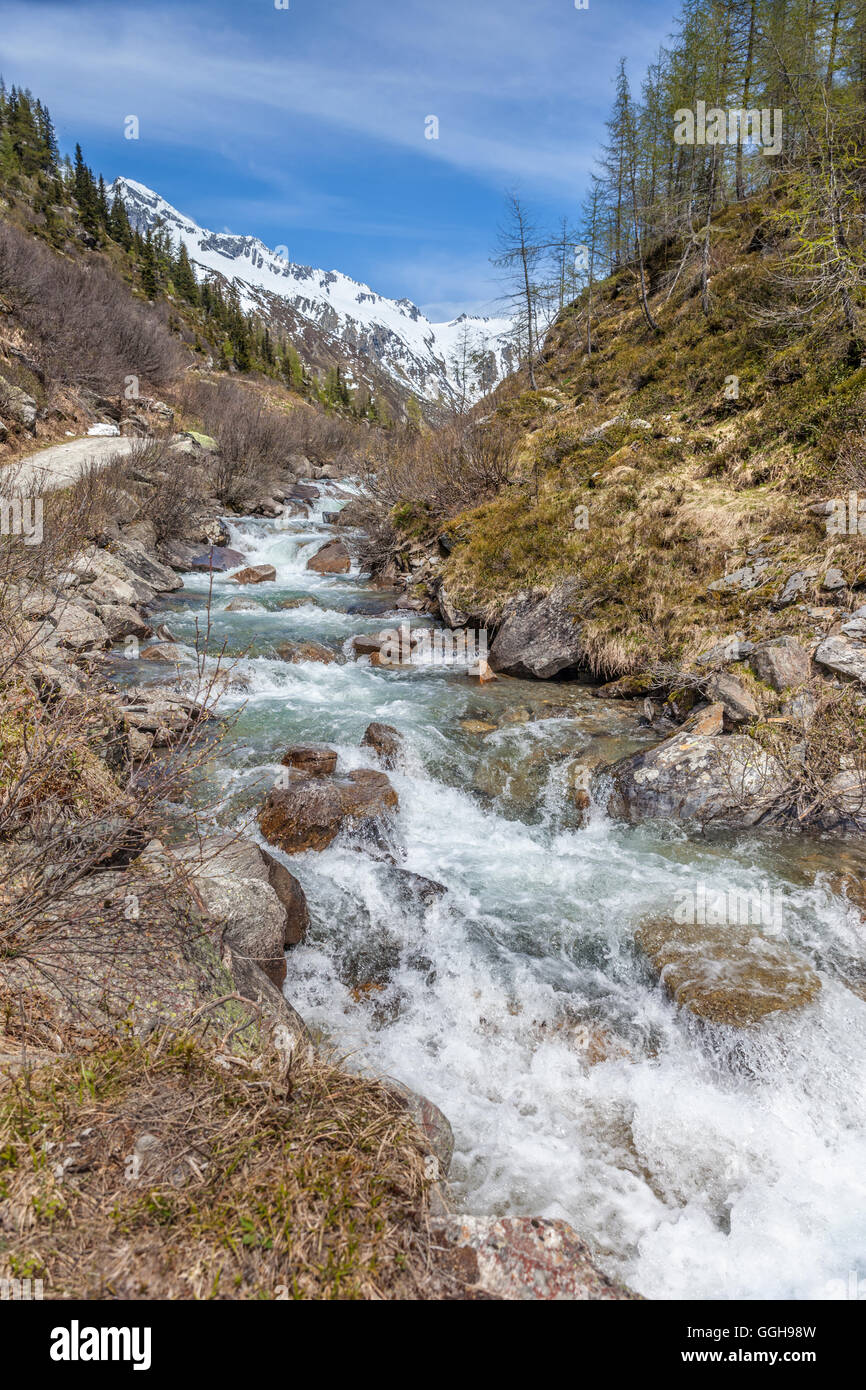 geography / travel, Italy, South Tyrol, the Ahr river in the rearward ...