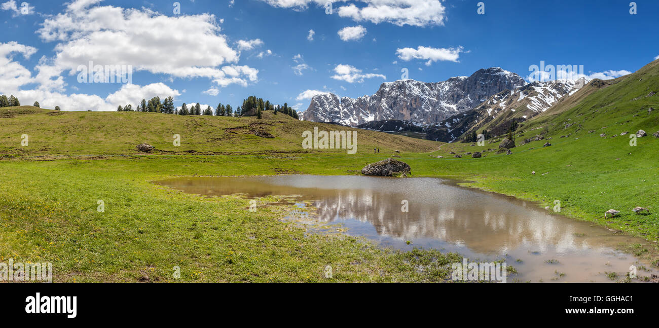 geography / travel, Italy, South Tyrol, tiny tarn near the ...
