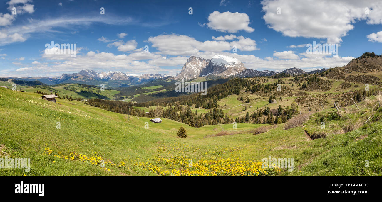 geography / travel, Italy, South Tyrol, background of mountains on the ...