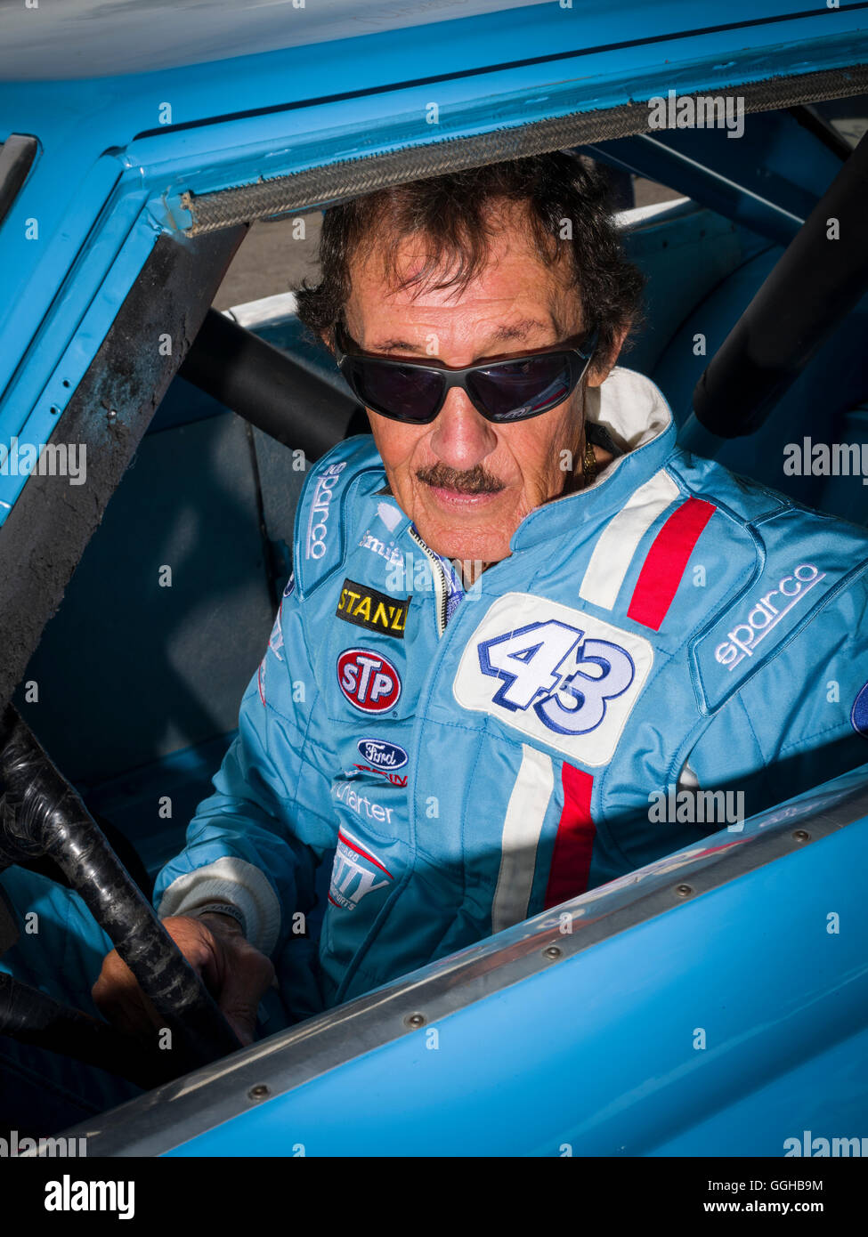 Richard Petty, winner in 200 NASCAR races in the USA, Goodwood Festival ...