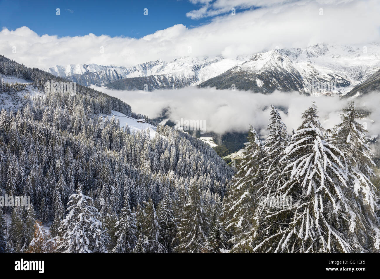 geography / travel, Italy, South Tyrol, view from the Klausberg into ...