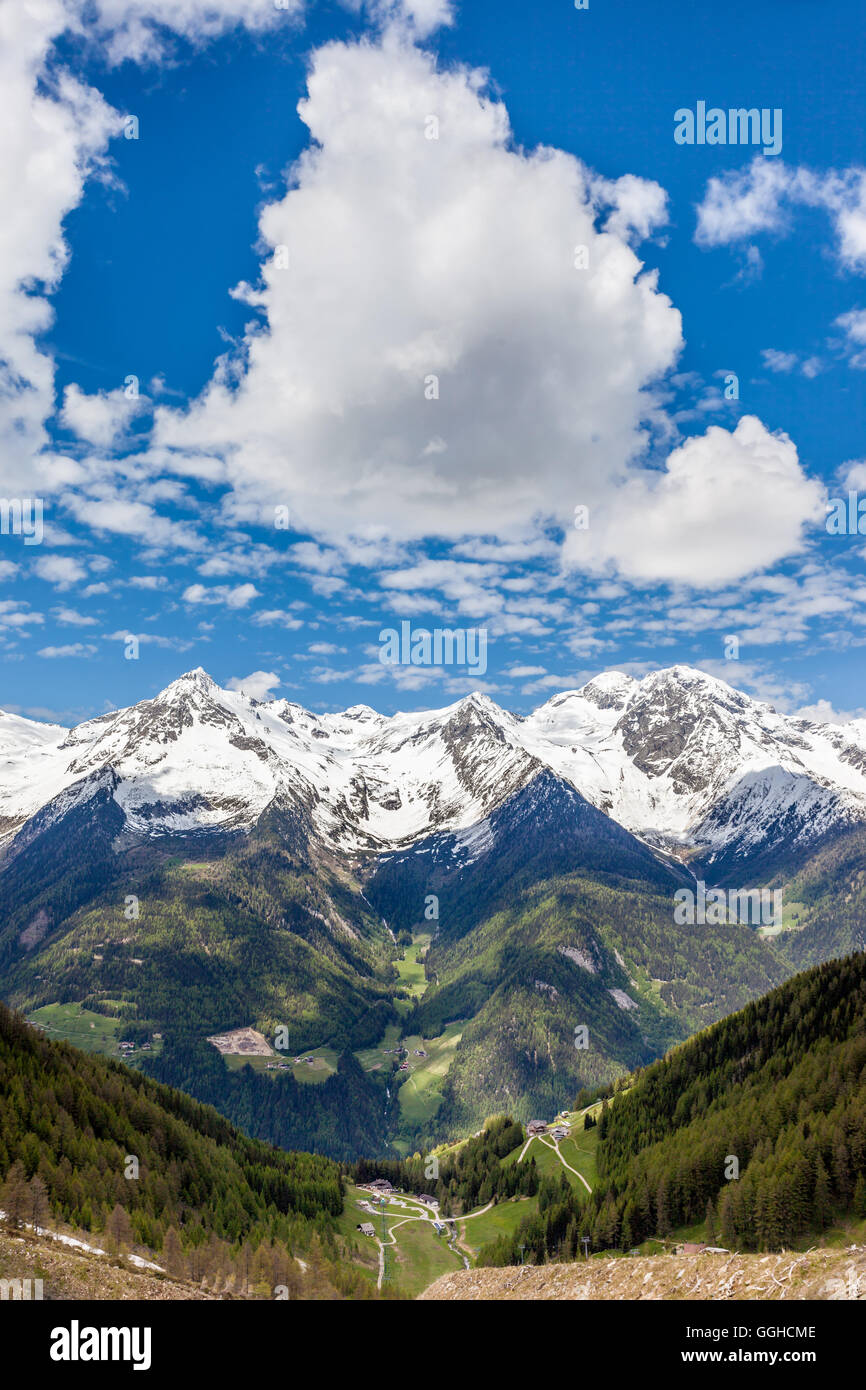 geography / travel, Italy, South Tyrol, background of mountains on the ...