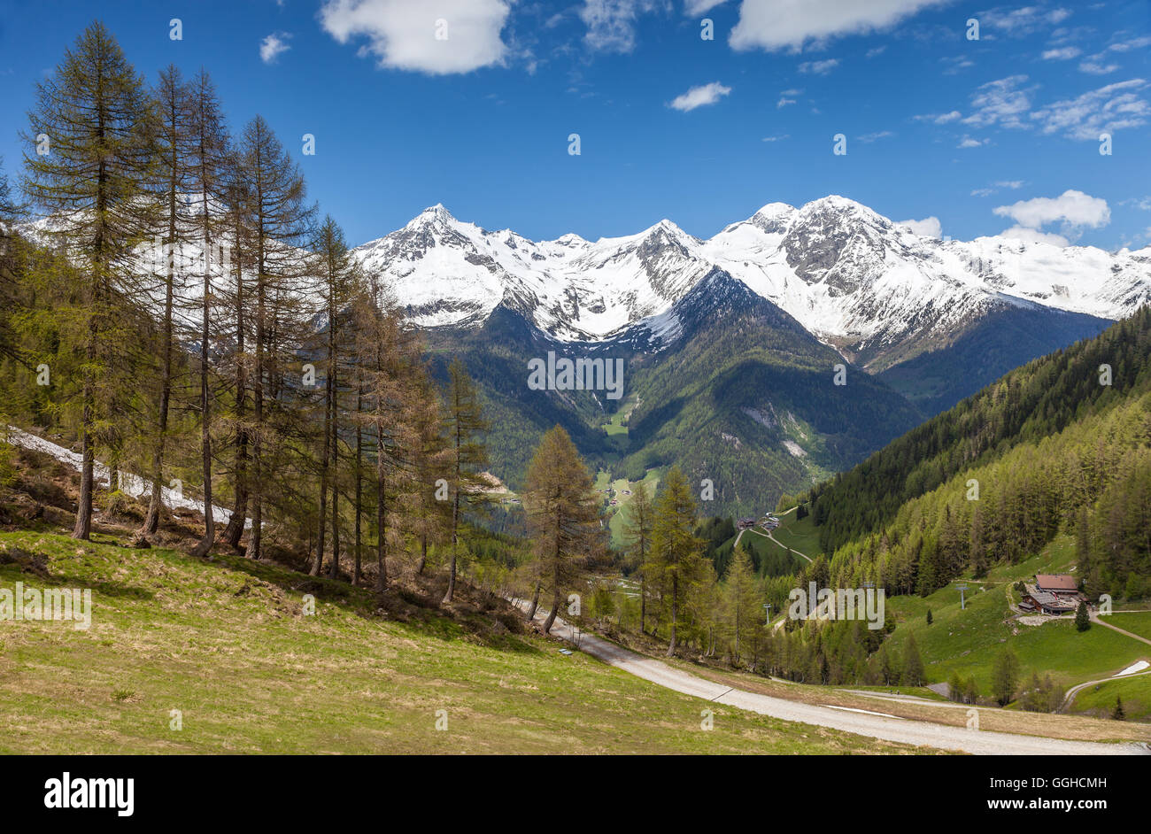 geography / travel, Italy, South Tyrol, background of mountains on the ...