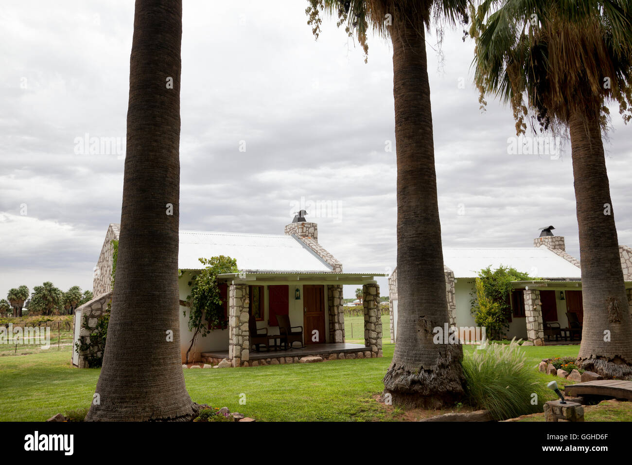 Kalahari Farmhouse Chalets near Stampriet - Namibia Stock Photo - Alamy