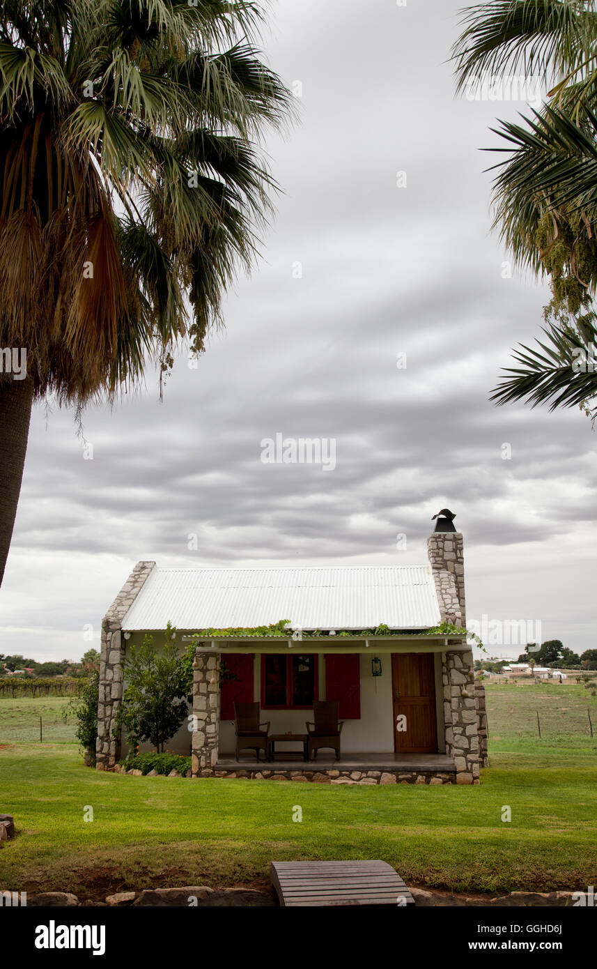 Kalahari Farmhouse Chalets near Stampriet - Namibia Stock Photo - Alamy