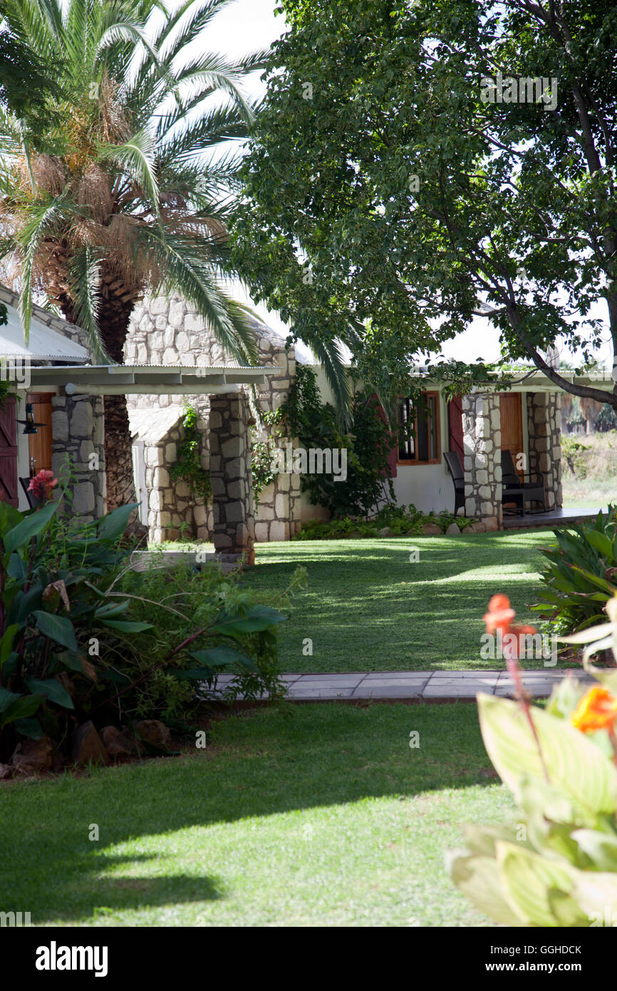 Kalahari Farmhouse Chalets near Stampriet - Namibia Stock Photo - Alamy