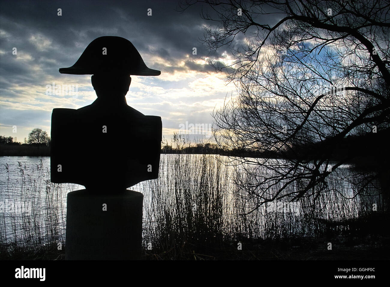 Sculpture, Admiral Brommy, Knoops Park, St. Magnus an der Lesum, Bremen ...