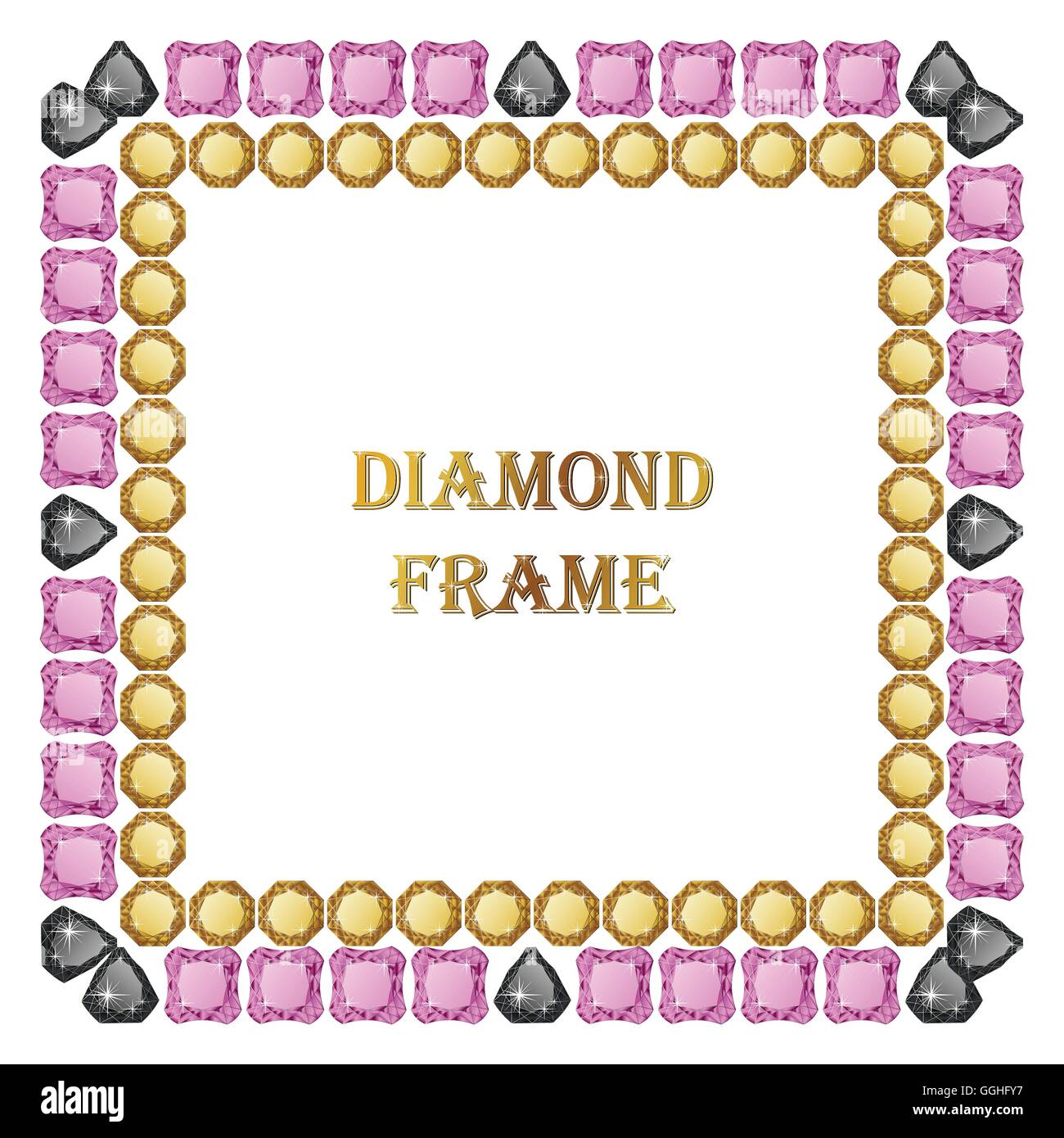 Diamond square frame Stock Vector Image & Art - Alamy