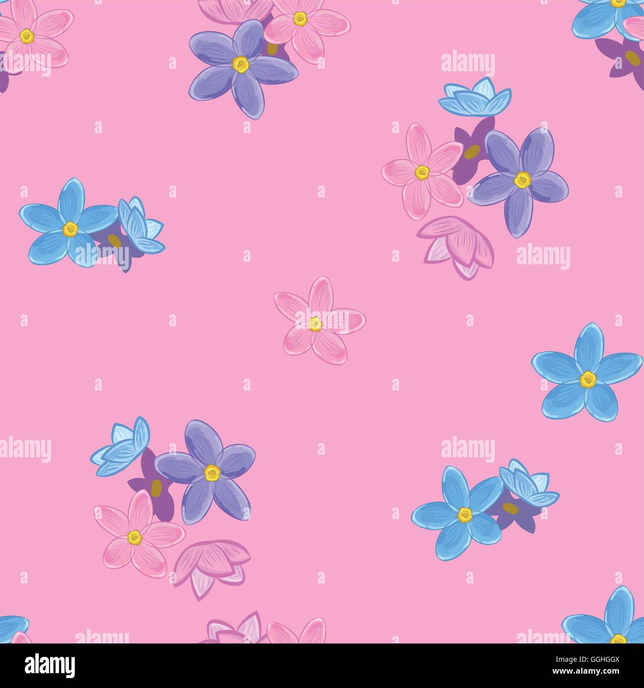 Seamless forget-me-not pattern Stock Vector Image & Art - Alamy