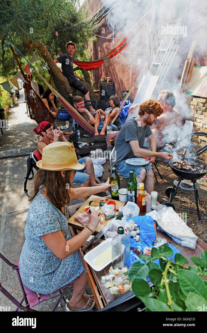 Village party hi-res stock photography and images - Alamy