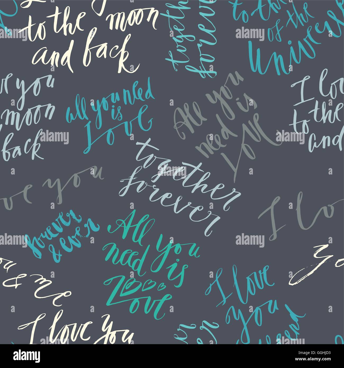 Seamless vector lettering pattern Stock Vector Image & Art - Alamy