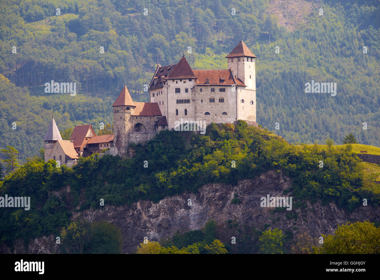 Gutenberg castle liechtenstein europe balzers hi-res stock photography ...
