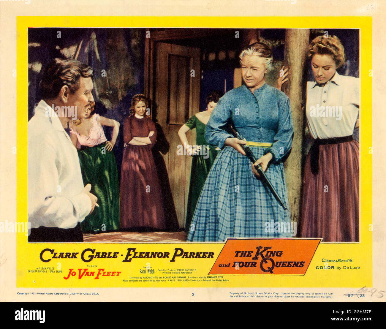 HEIßER SÜDEN / The King And Four Queens USA 1956 / Raoul Walsh Dan Kehoe (CLARK GABLE), Ma ...