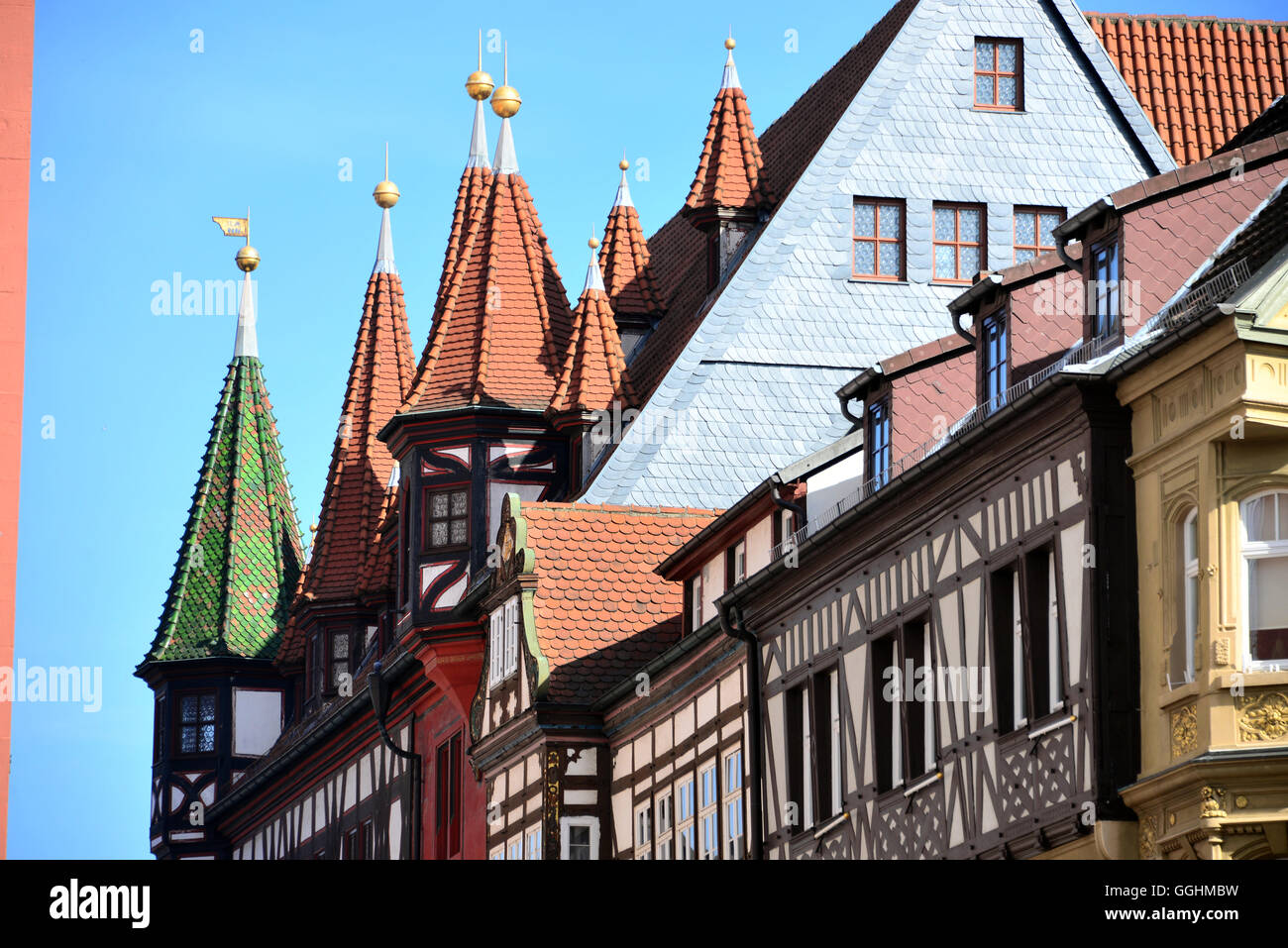 Town hall on Friedrich street, Fulda, Hesse, Germany Stock Photo - Alamy