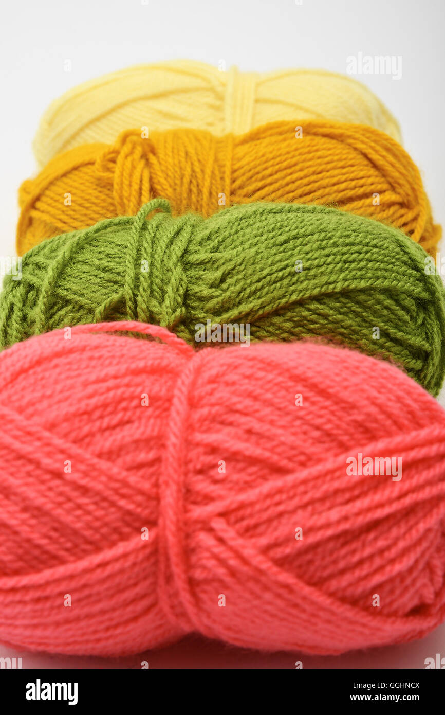 many colorful wool balls Stock Photo - Alamy