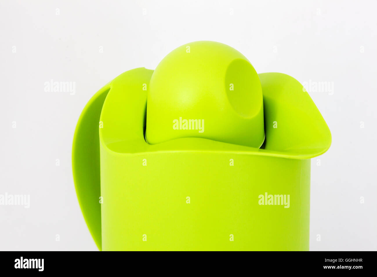 green plastic water jug with white background Stock Photo - Alamy