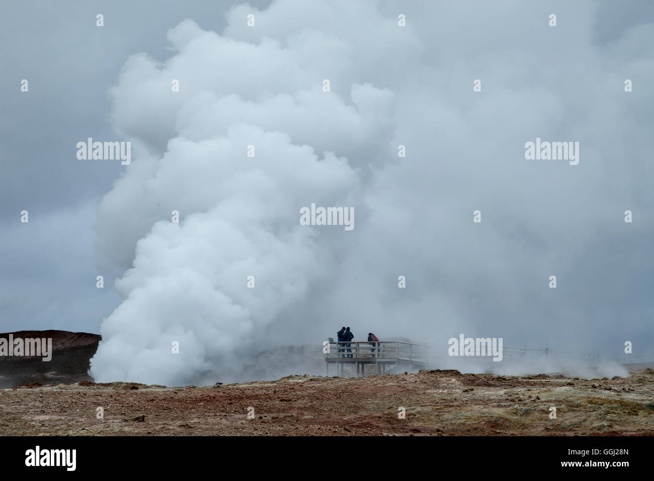 Steaming geysers near Keflavik, Iceland Stock Photo - Alamy