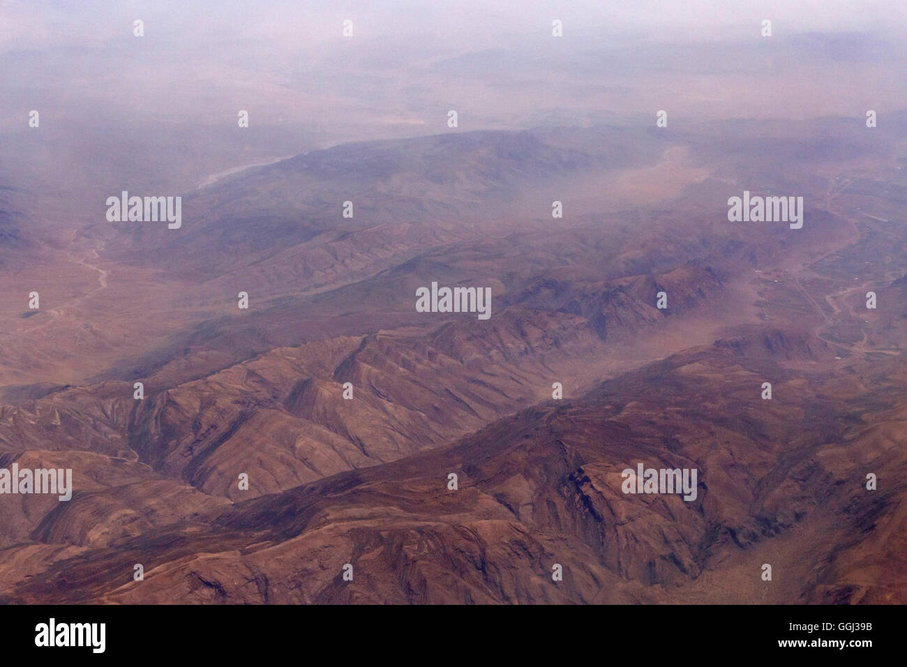 aerial view on mountains in Iran Stock Photo - Alamy