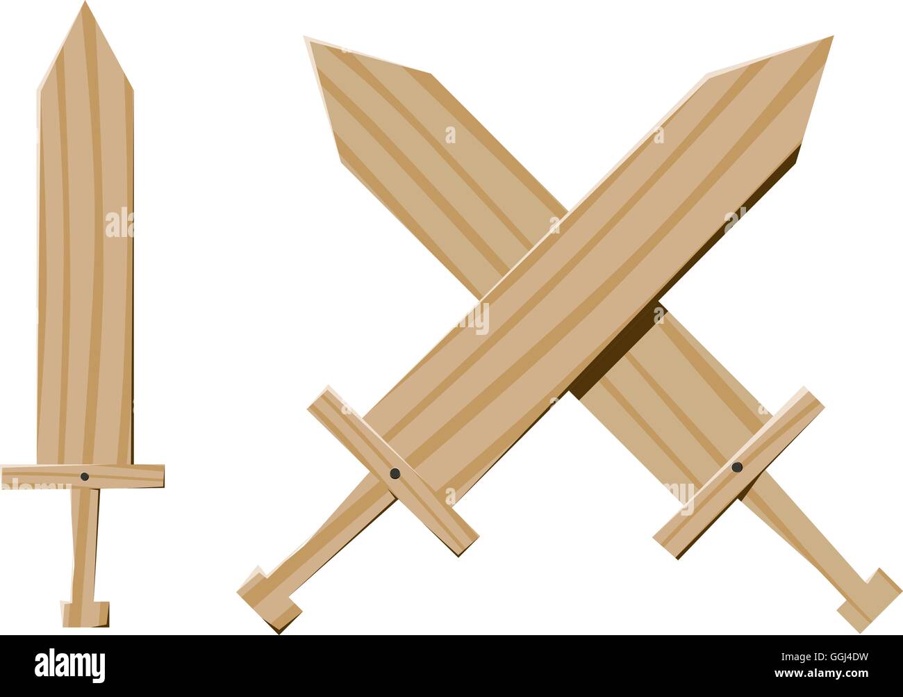 Swords battle cartoon sword Stock Vector Images - Alamy