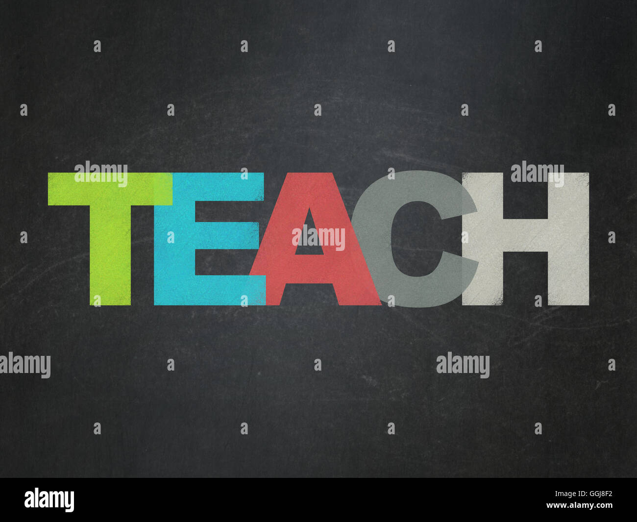 Studying concept: Teach on School board background Stock Photo - Alamy