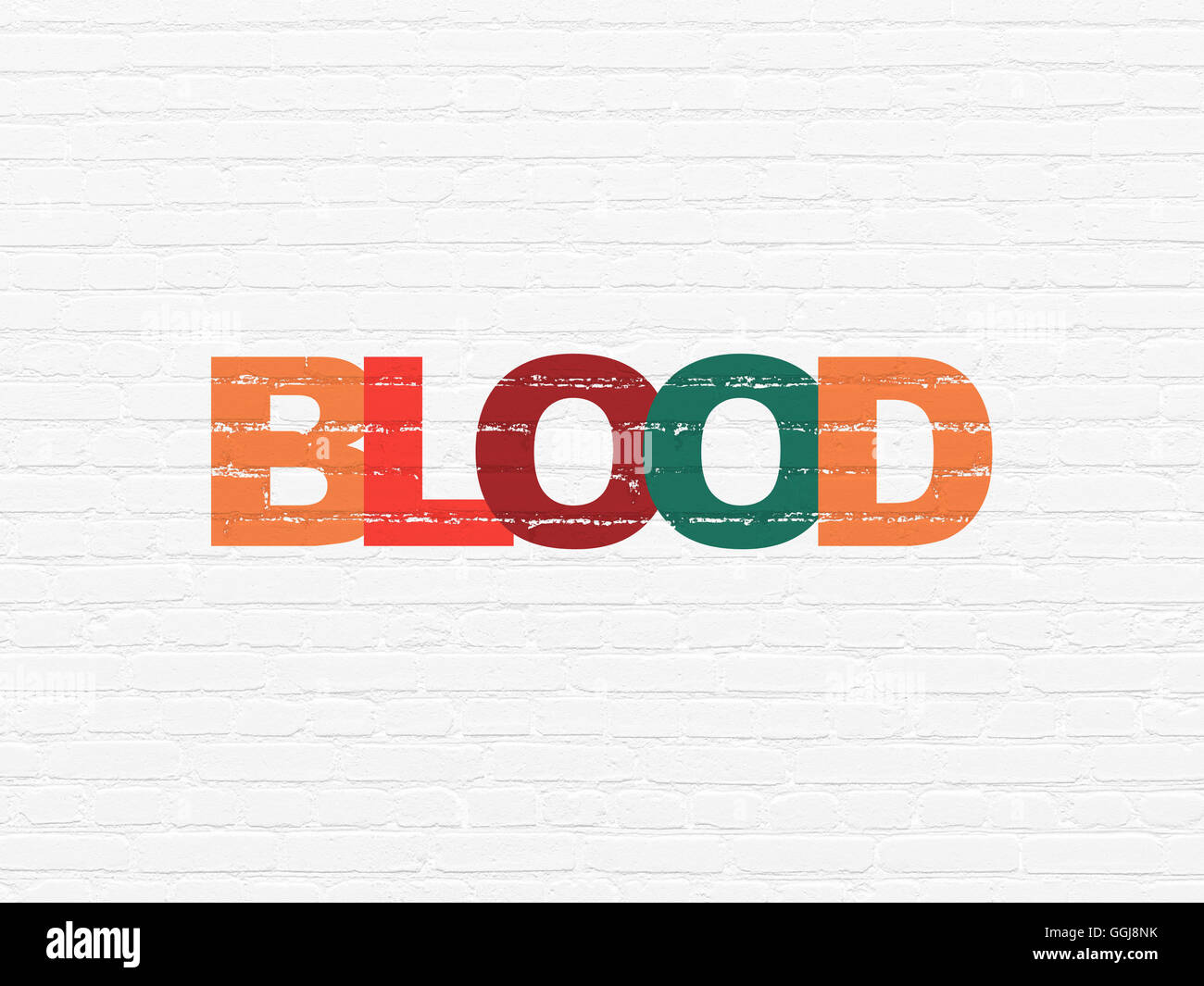 Health concept: Blood on wall background Stock Photo - Alamy