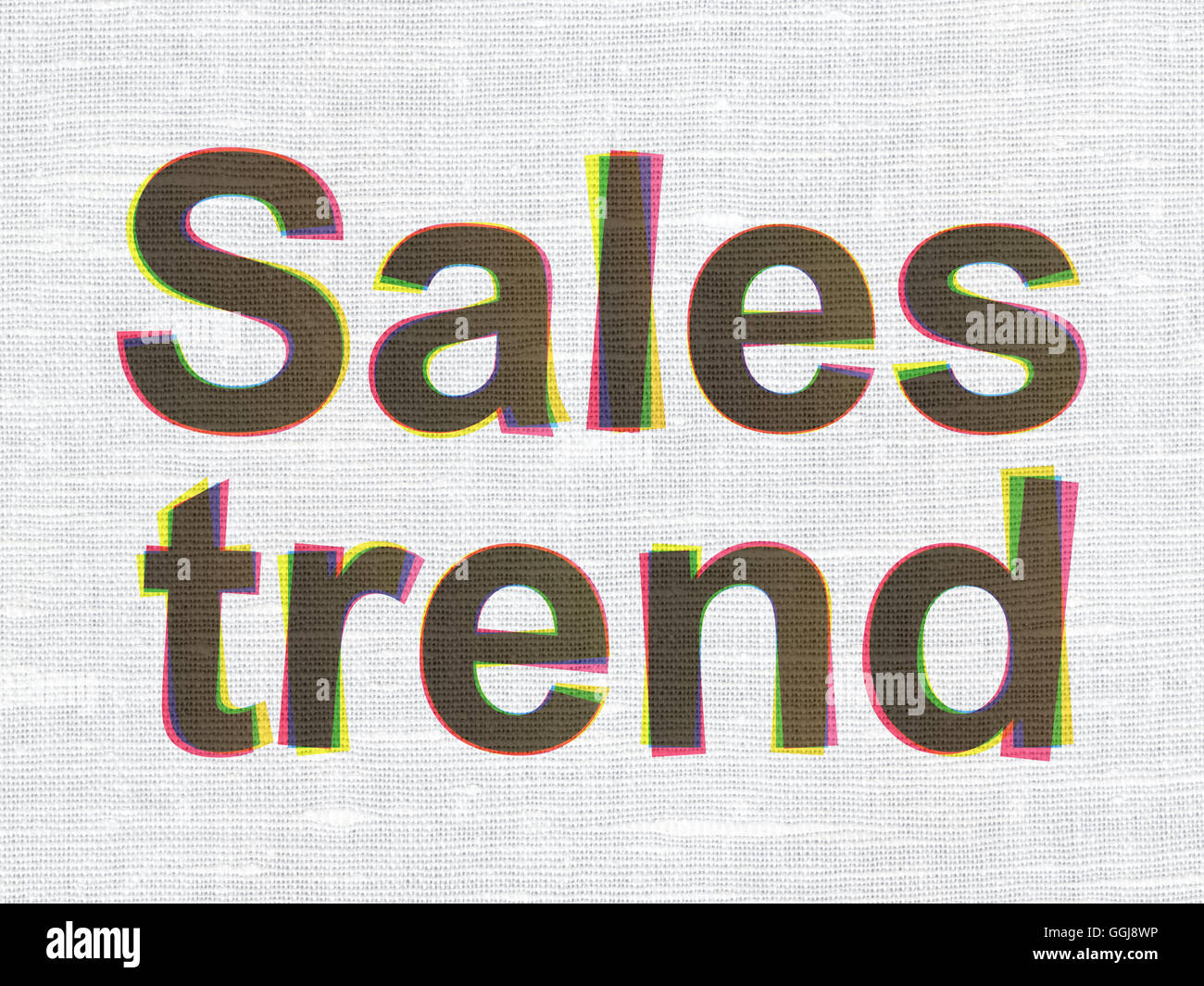Marketing concept: Sales Trend on fabric texture background Stock Photo ...
