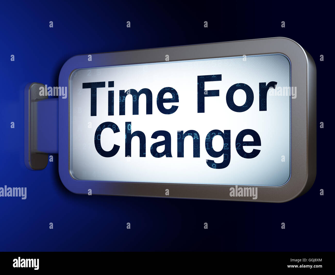 Time concept: Time For Change on billboard background Stock Photo - Alamy