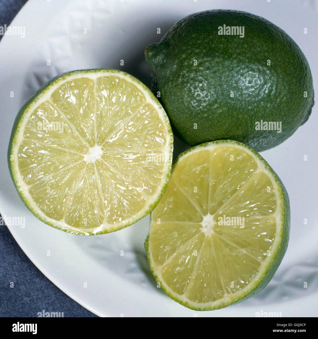 Limes - (Citrus aurantifolia) FRU040118 Stock Photo - Alamy