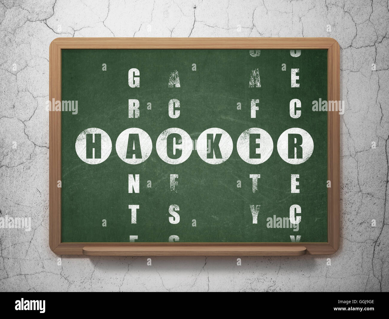 Safety concept: Hacker in Crossword Puzzle Stock Photo - Alamy