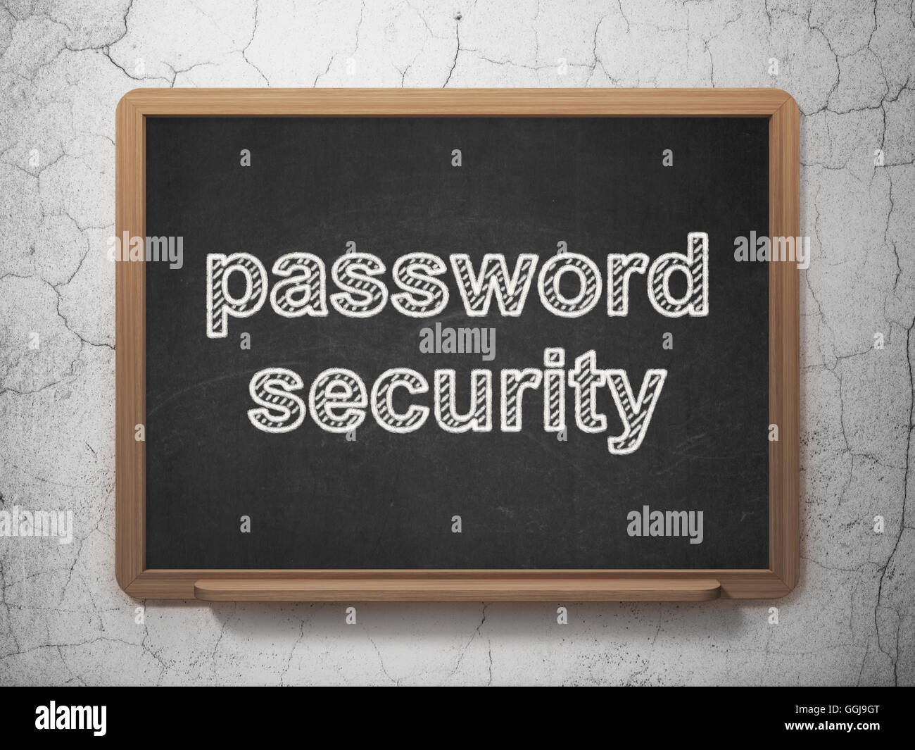Protection concept: Password Security on chalkboard background Stock ...