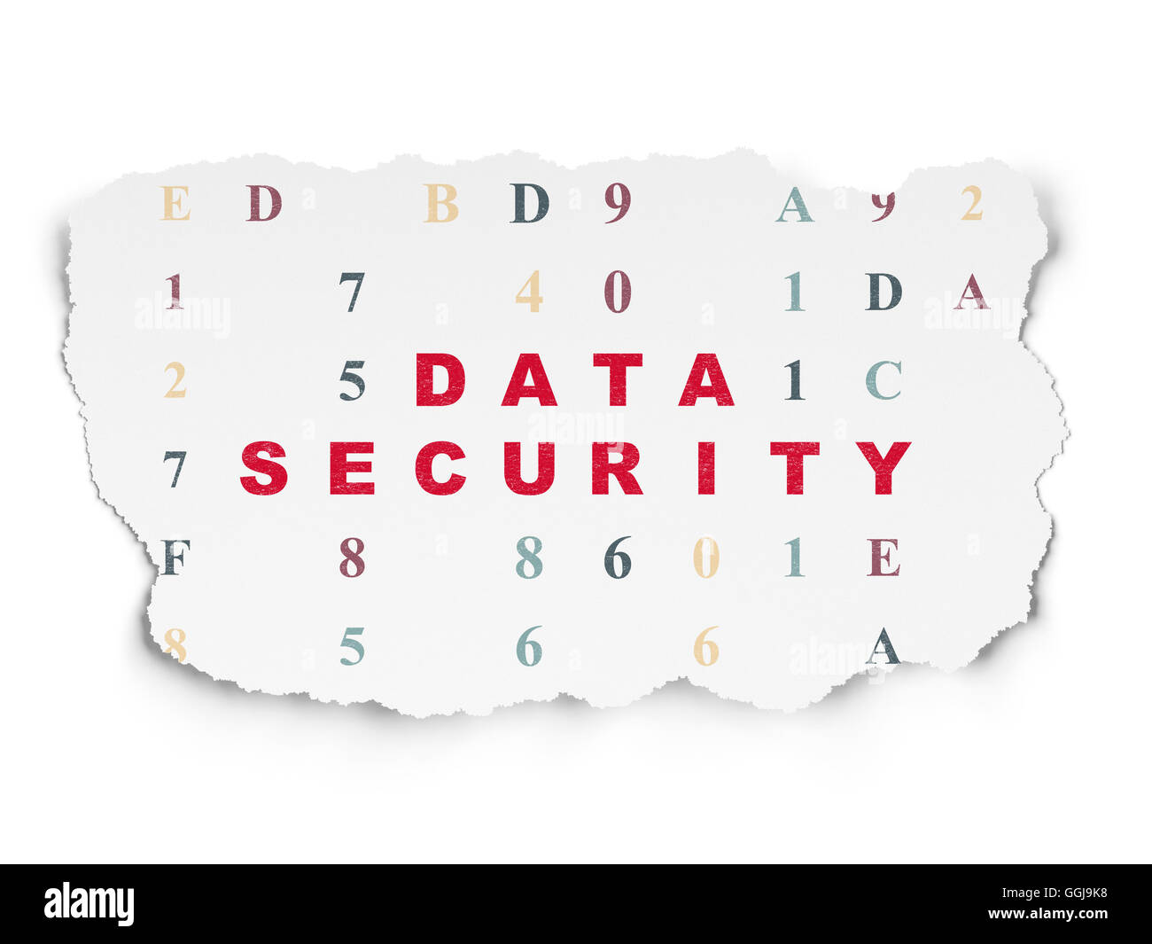 Privacy concept: Data Security on Torn Paper background Stock Photo - Alamy