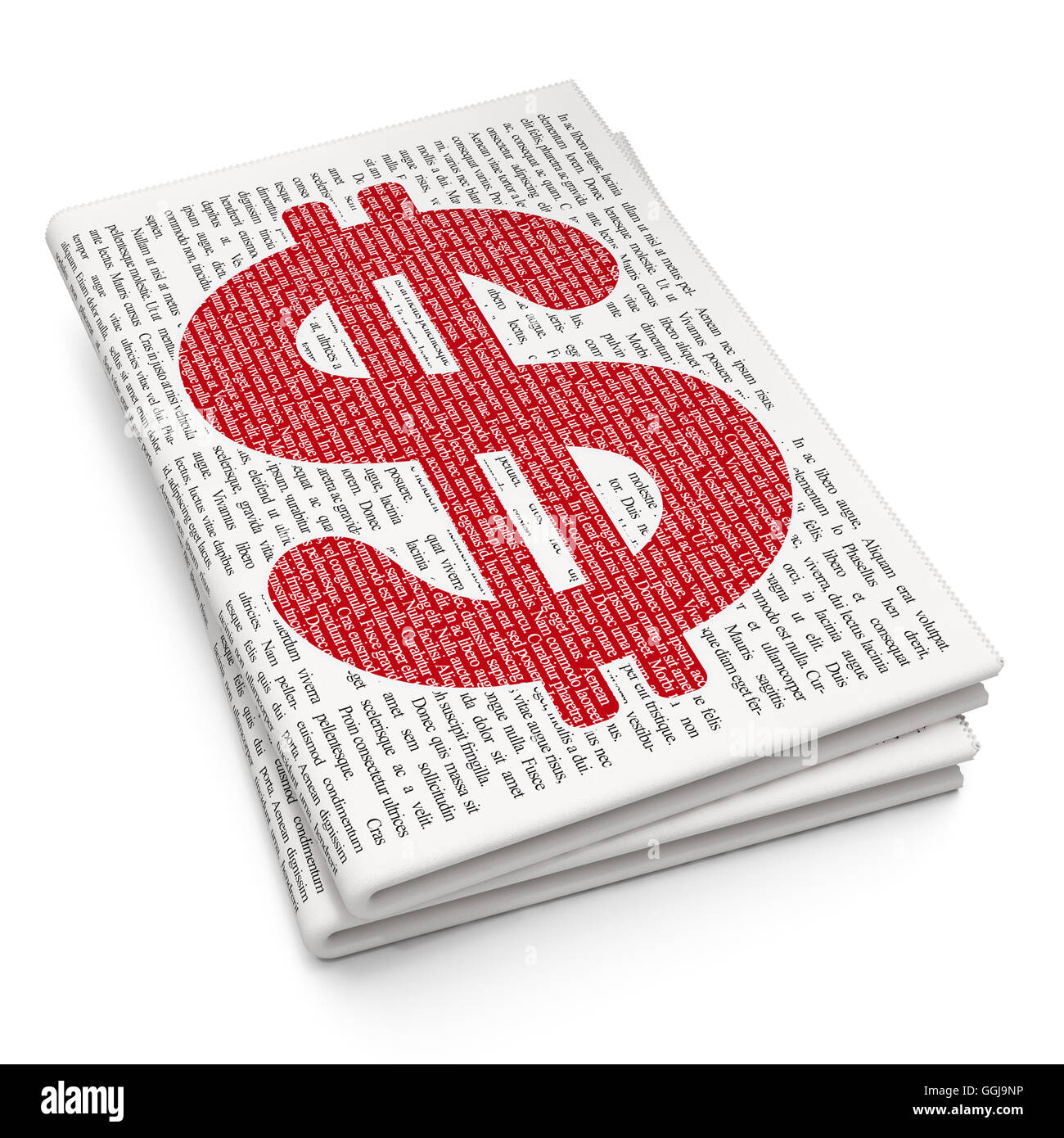 Money concept: Dollar on Newspaper background Stock Photo - Alamy