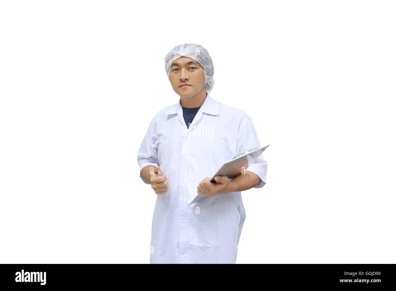 Men in clothes of Doctor isolated on white background for design ...