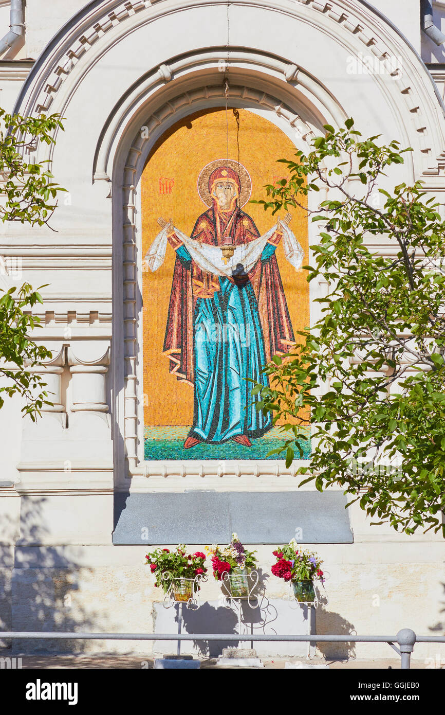 Mosaic icon of protection of the Virgin Mary Pokrovsky Cathedral ...