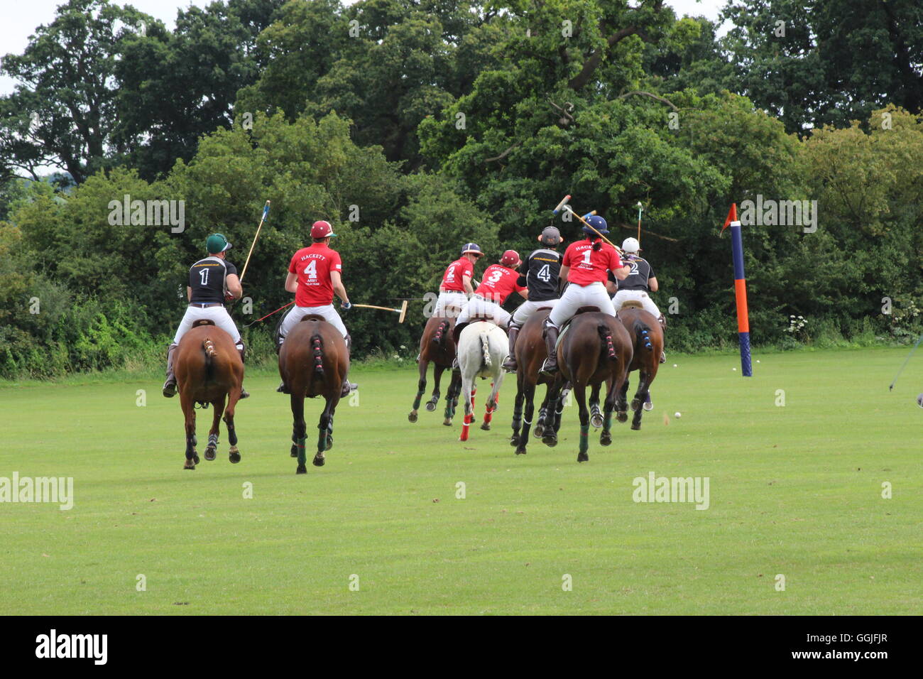 Royal Windsor Race Course - Practice & Polo Match Stock Photo - Alamy