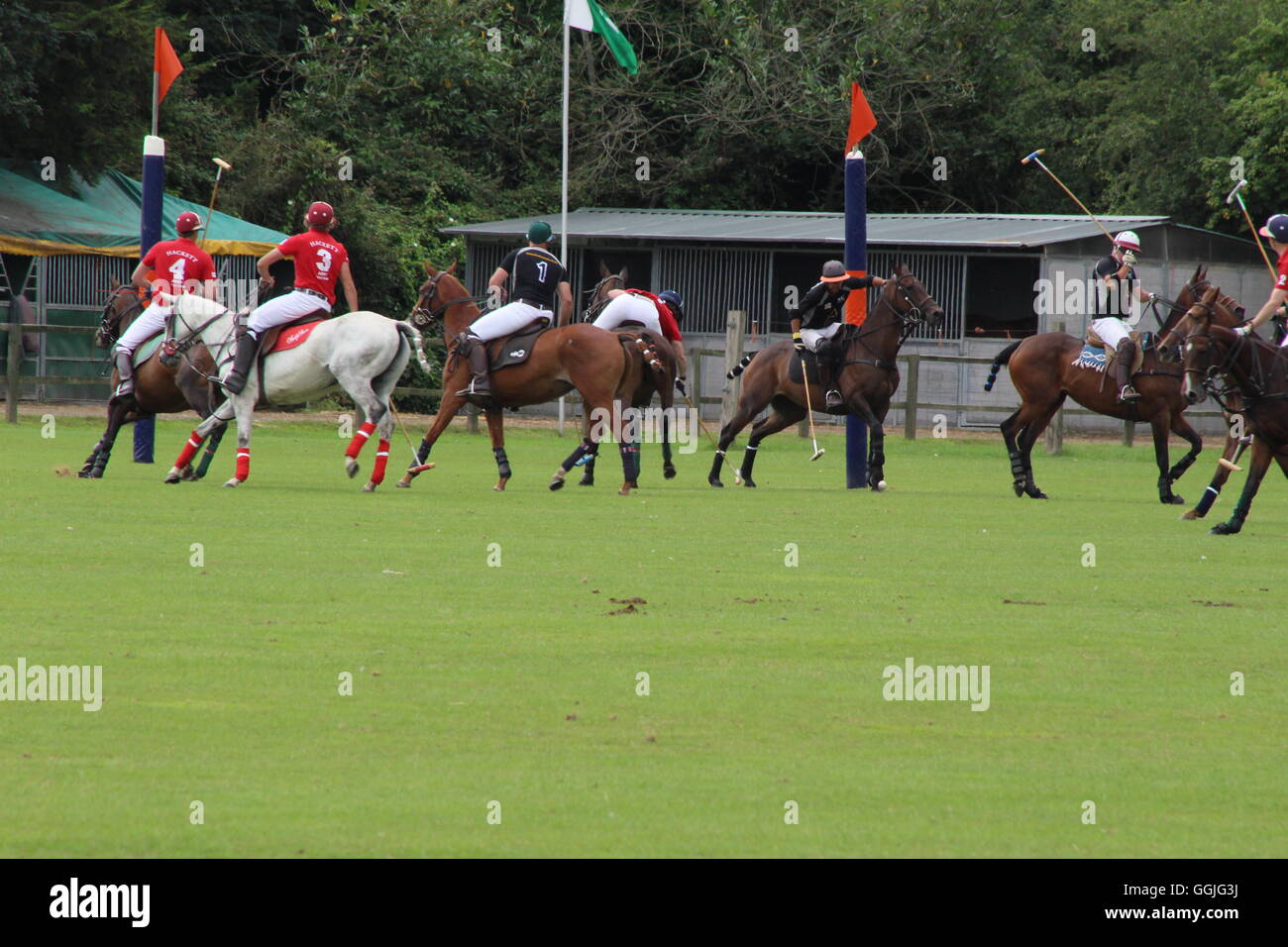 Royal Windsor Race Course - Practice & Polo Match Stock Photo - Alamy