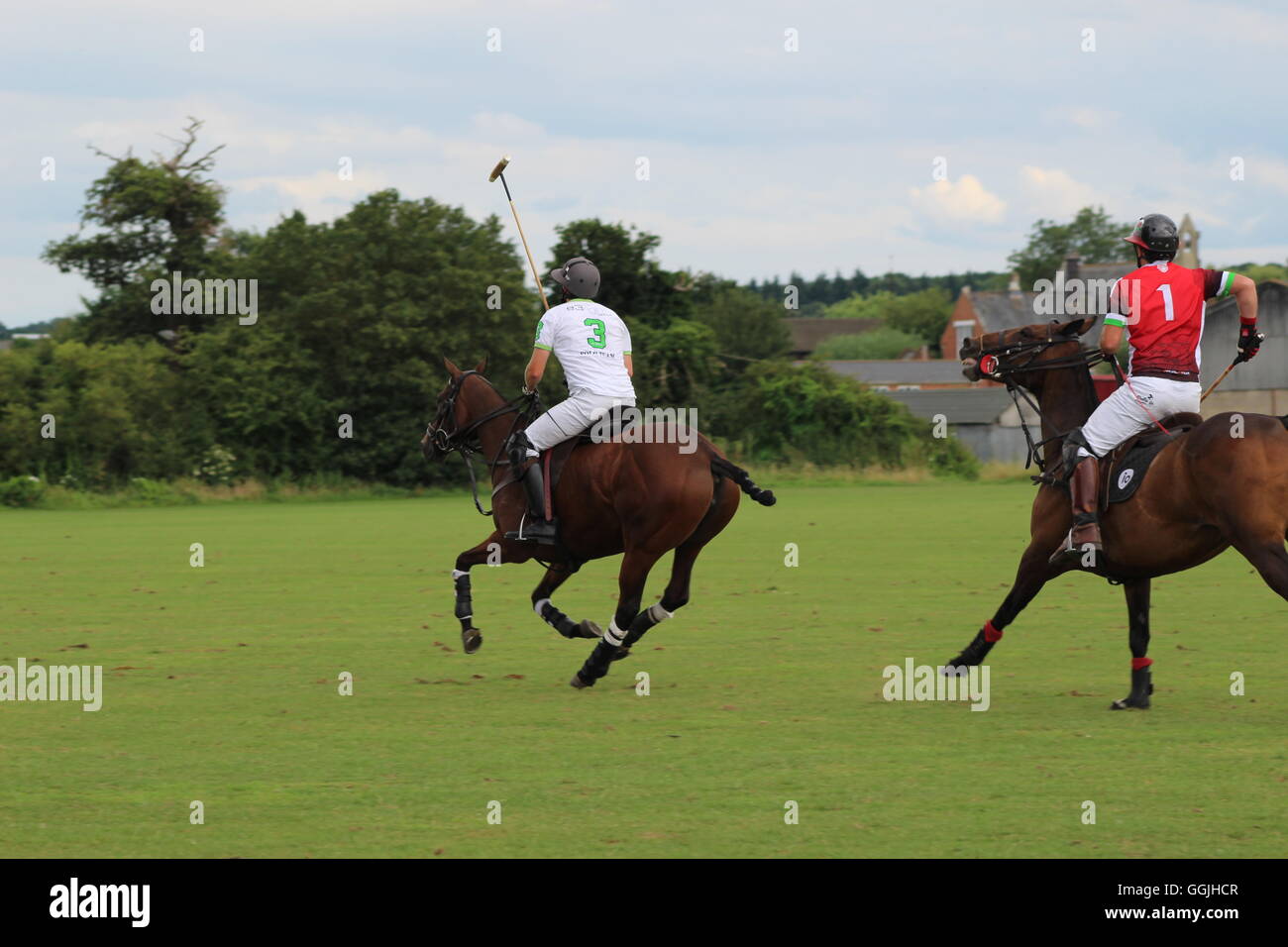 Royal Windsor Race Course - Practice & Polo Match Stock Photo - Alamy