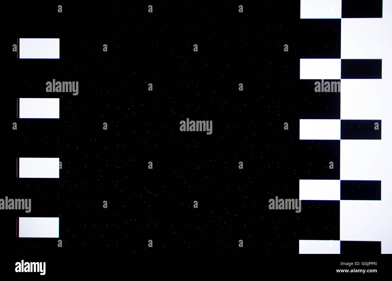 Tv screen with static noise by bad signal reception Stock Photo - Alamy