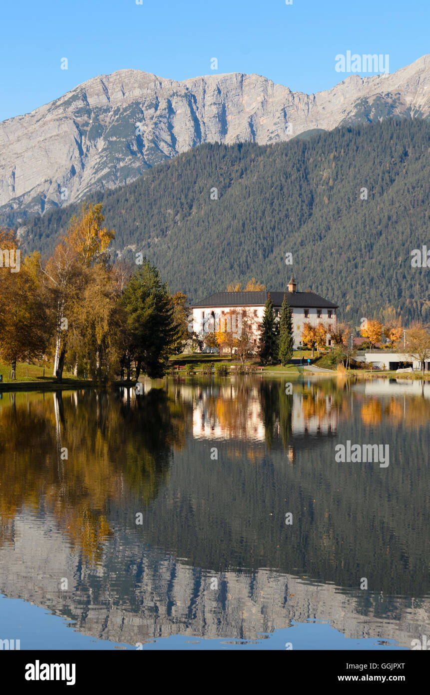 Saalfelden am Steinernen Meer: Lake Ritzen, Schloss Ritzen, mountain ...