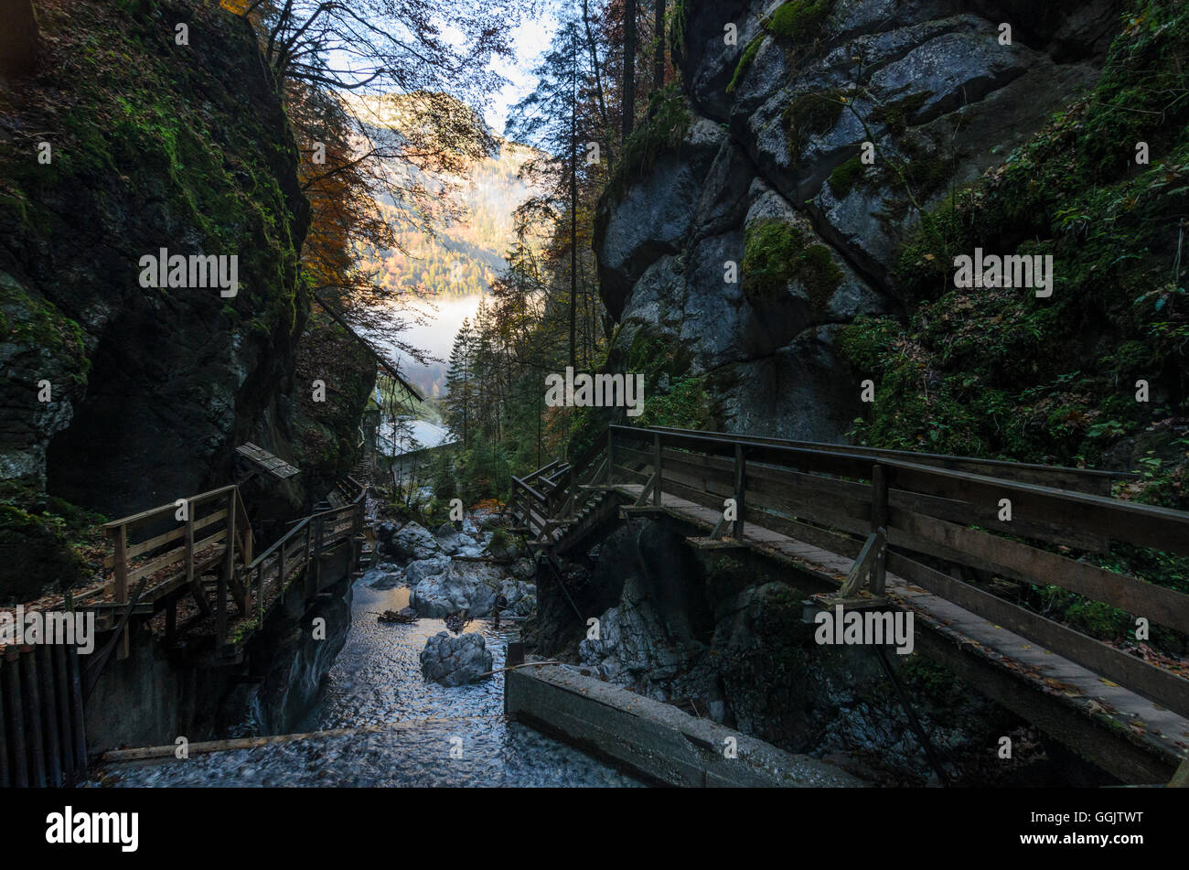 Weißbach bei Lofer: gorge Seisenbergklamm, Austria, Salzburg, Pinzgau ...